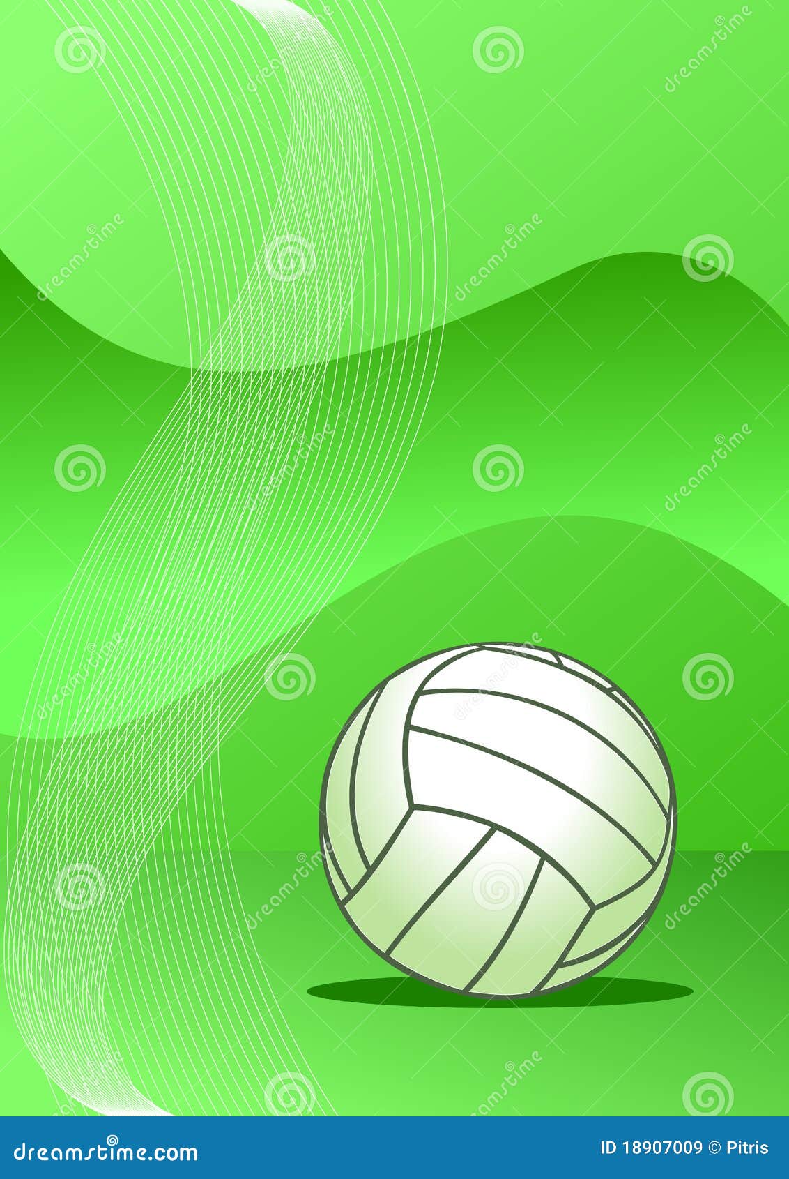 Vector Volleyball Background Stock Vector - Illustration of equipment ...