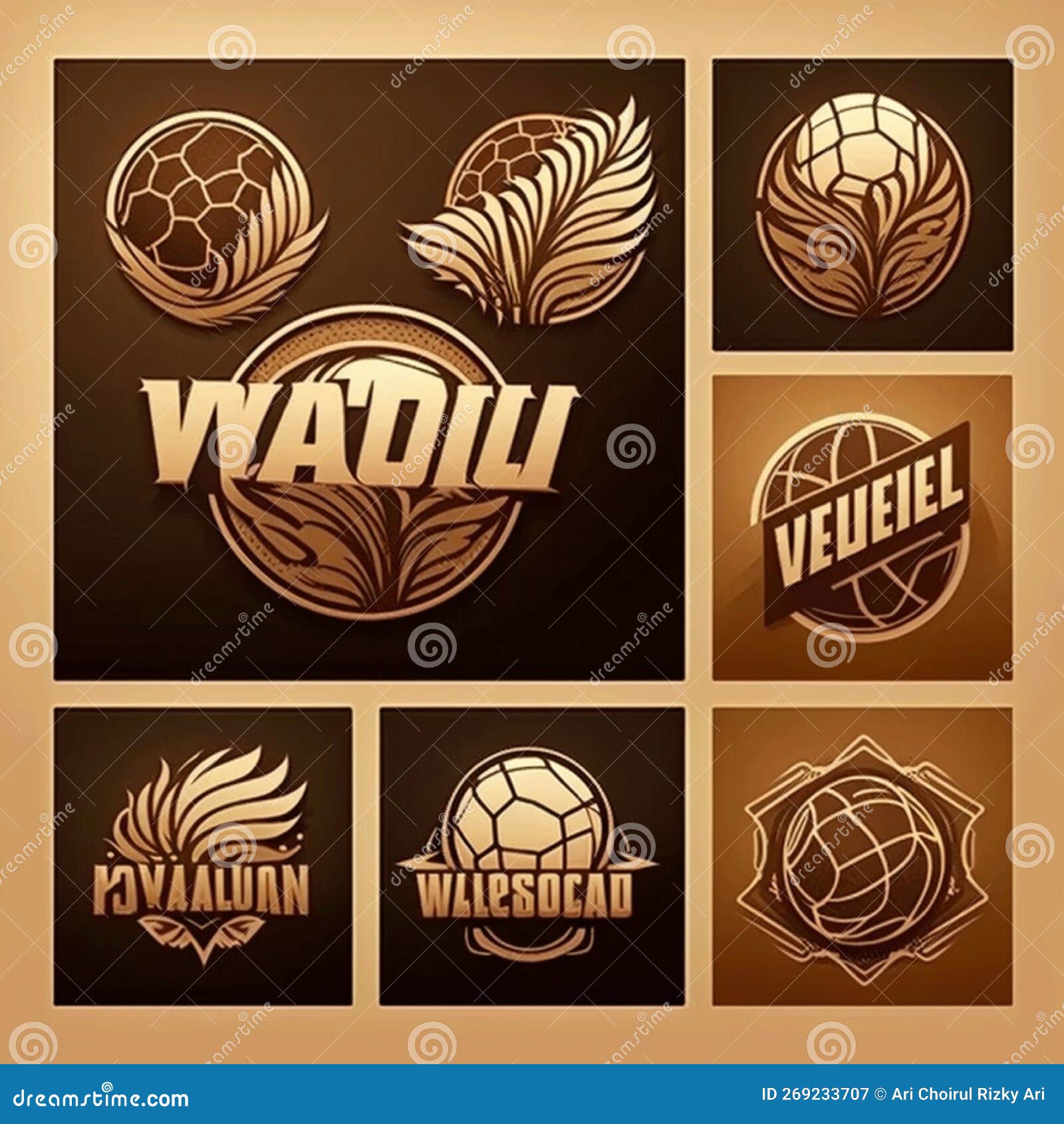 Vector Volleyball Label Collection Stock Illustration - Illustration of ...