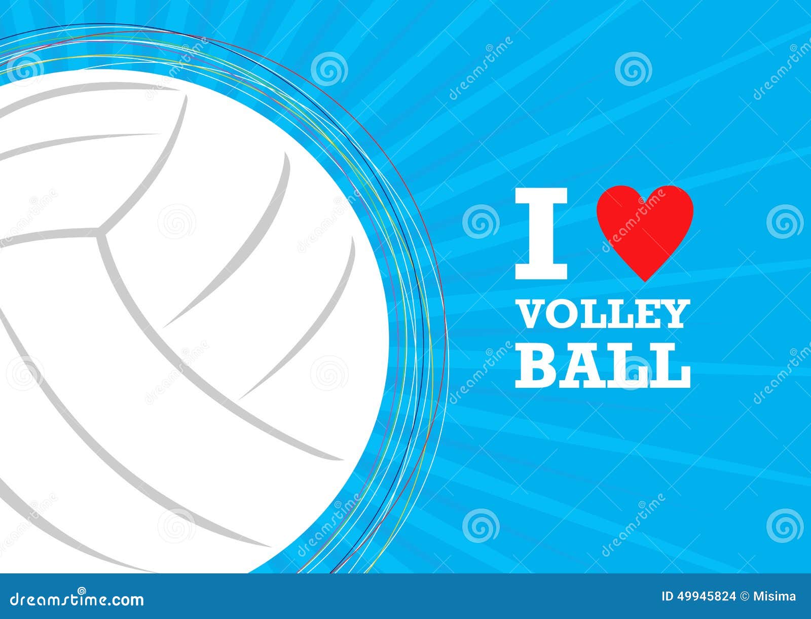 Vector Volleyball Themed Background Stock Vector - Illustration of ...