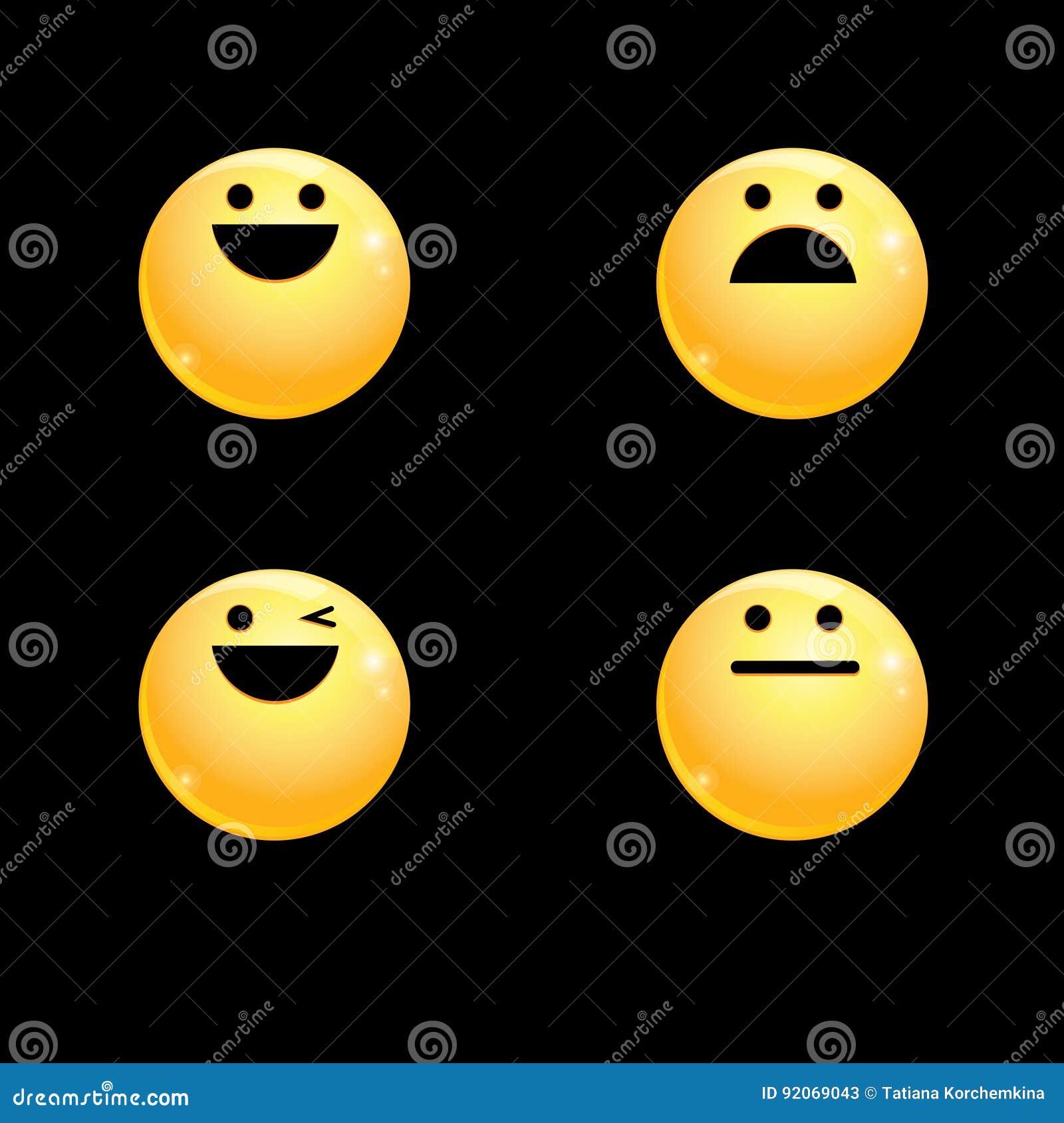Vector Volume Set Smileys Stock Illustrations – 8 Vector Volume Set ...