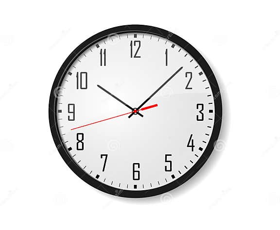 Vector Wall Clock stock vector. Illustration of mechanical - 46188940