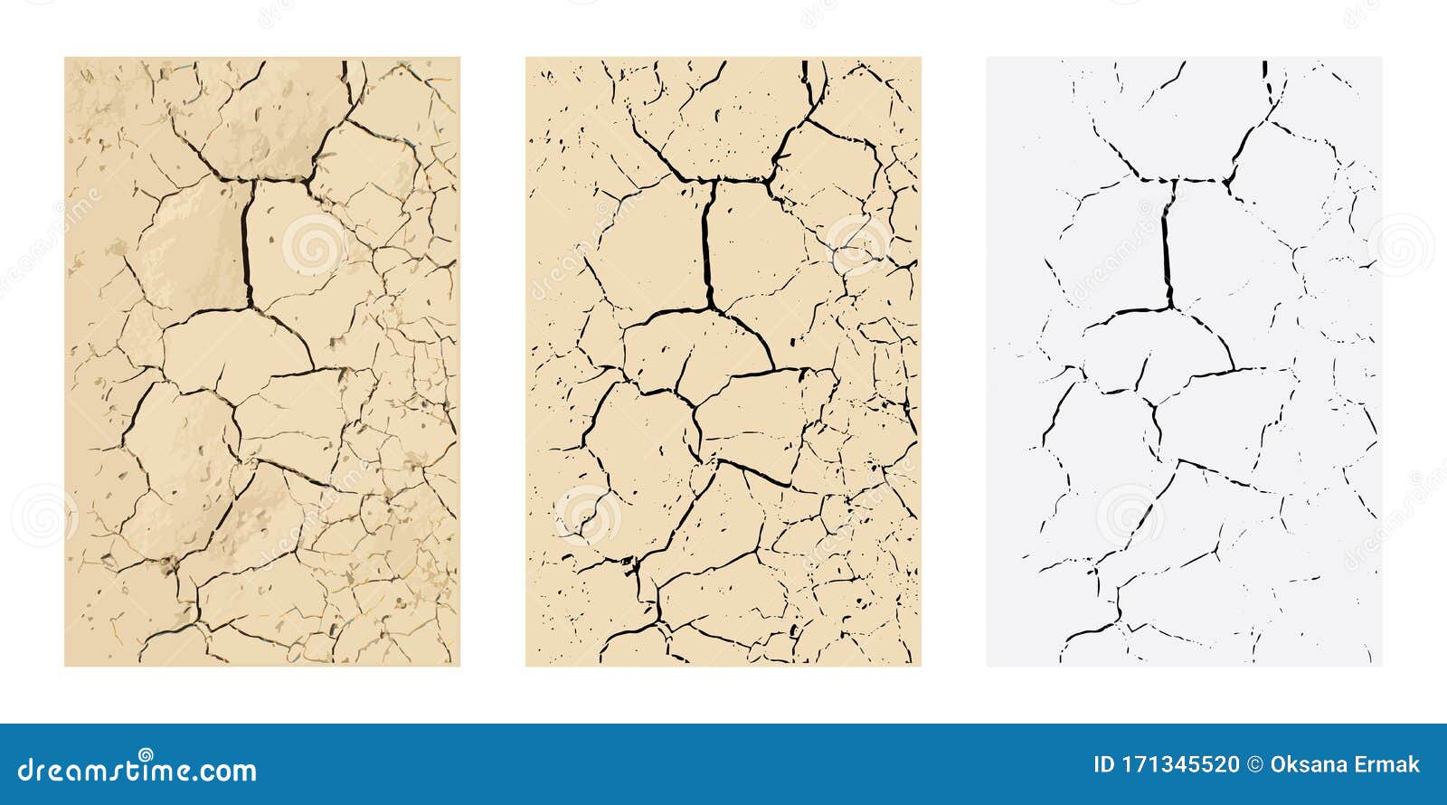 Vector Wall Cracks or Fracture Surface Effect Stock Vector ...