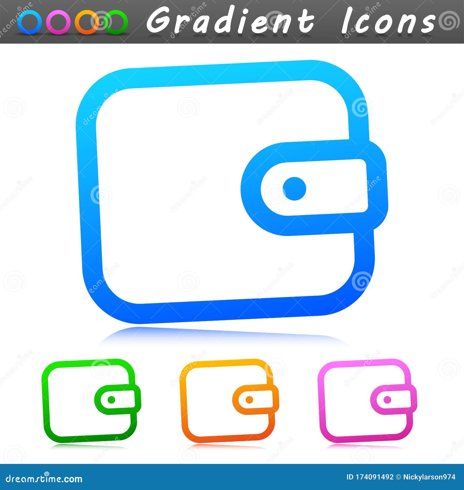 Vector Wallet Sign Symbol Icon Stock Vector - Illustration of money ...