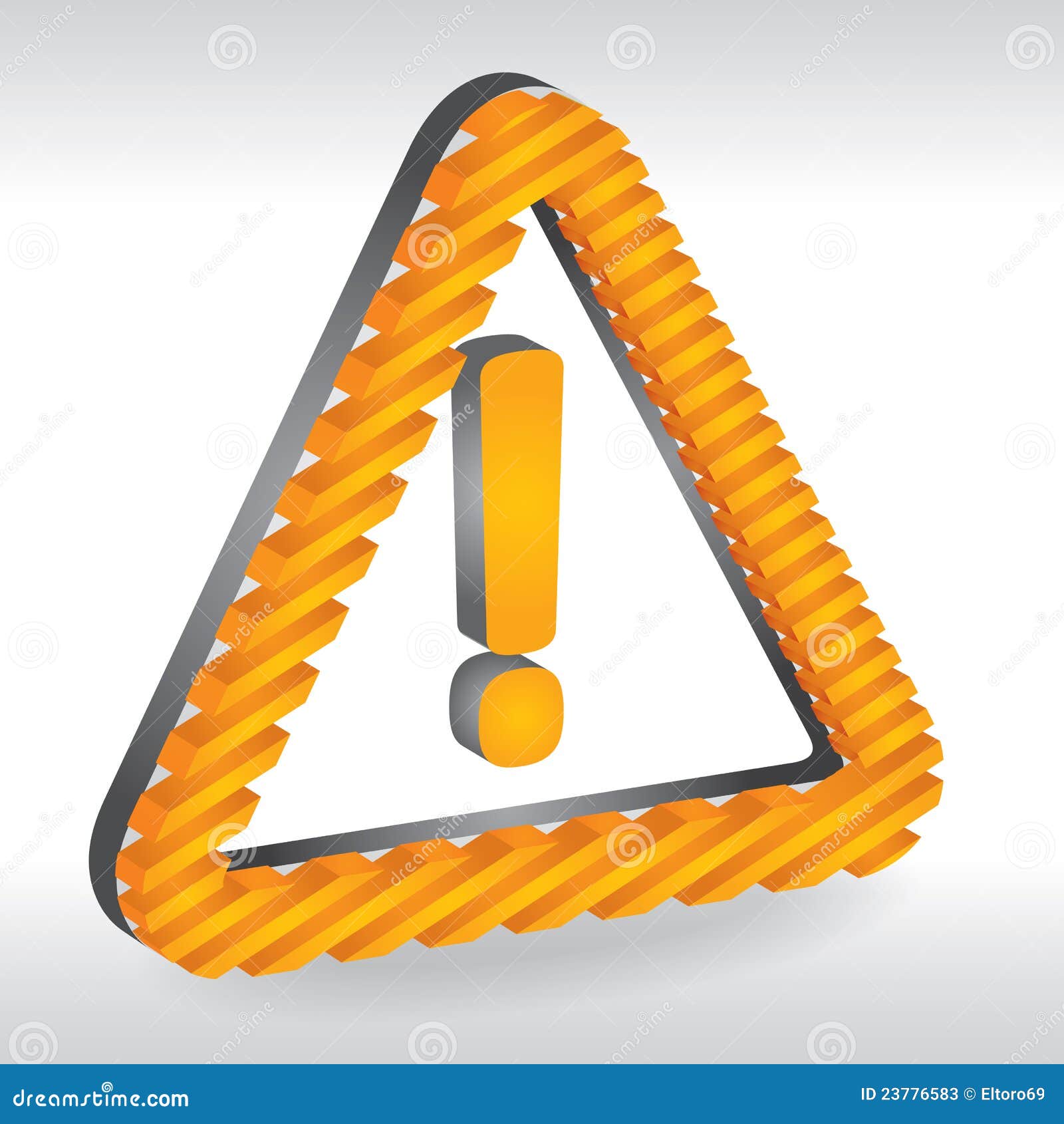 Vector Warning Sign stock vector. Illustration of information - 23776583