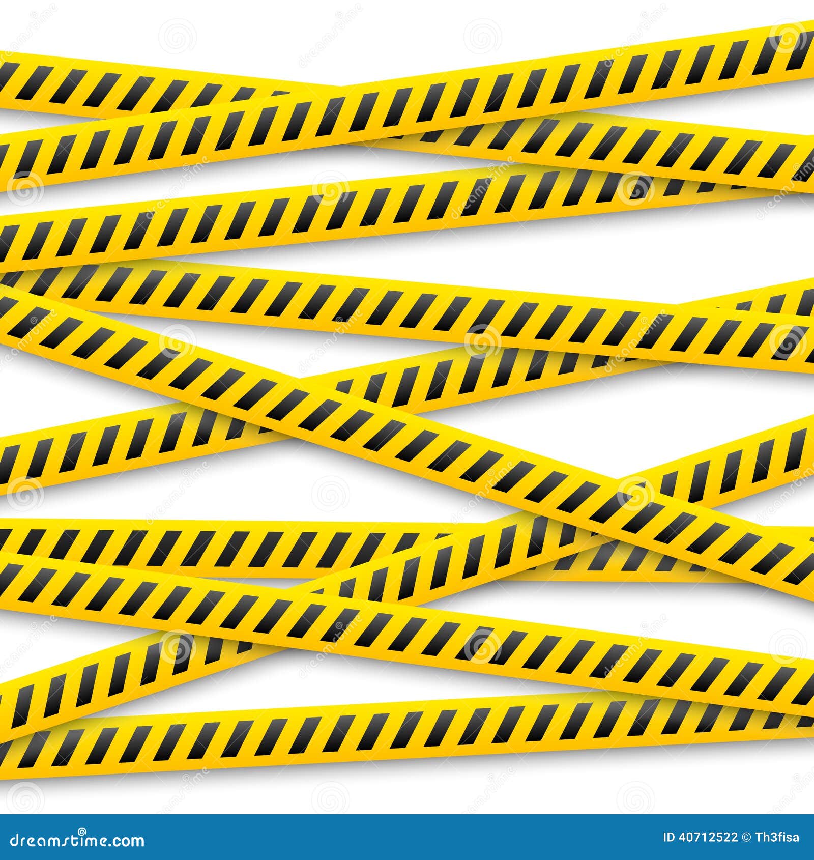 Vector warning tapes stock vector. Illustration of element - 40712522