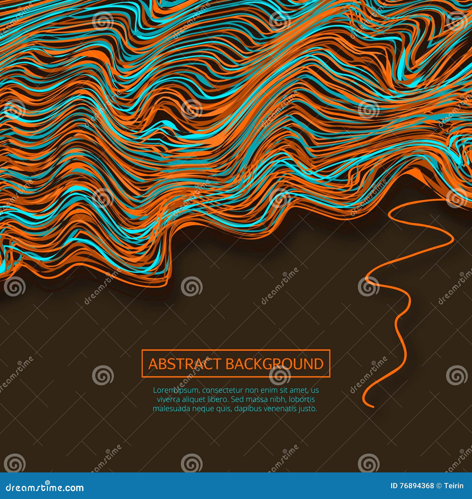 Vector Warped Lines Background.Colorful Abstract Stripes Vector ...