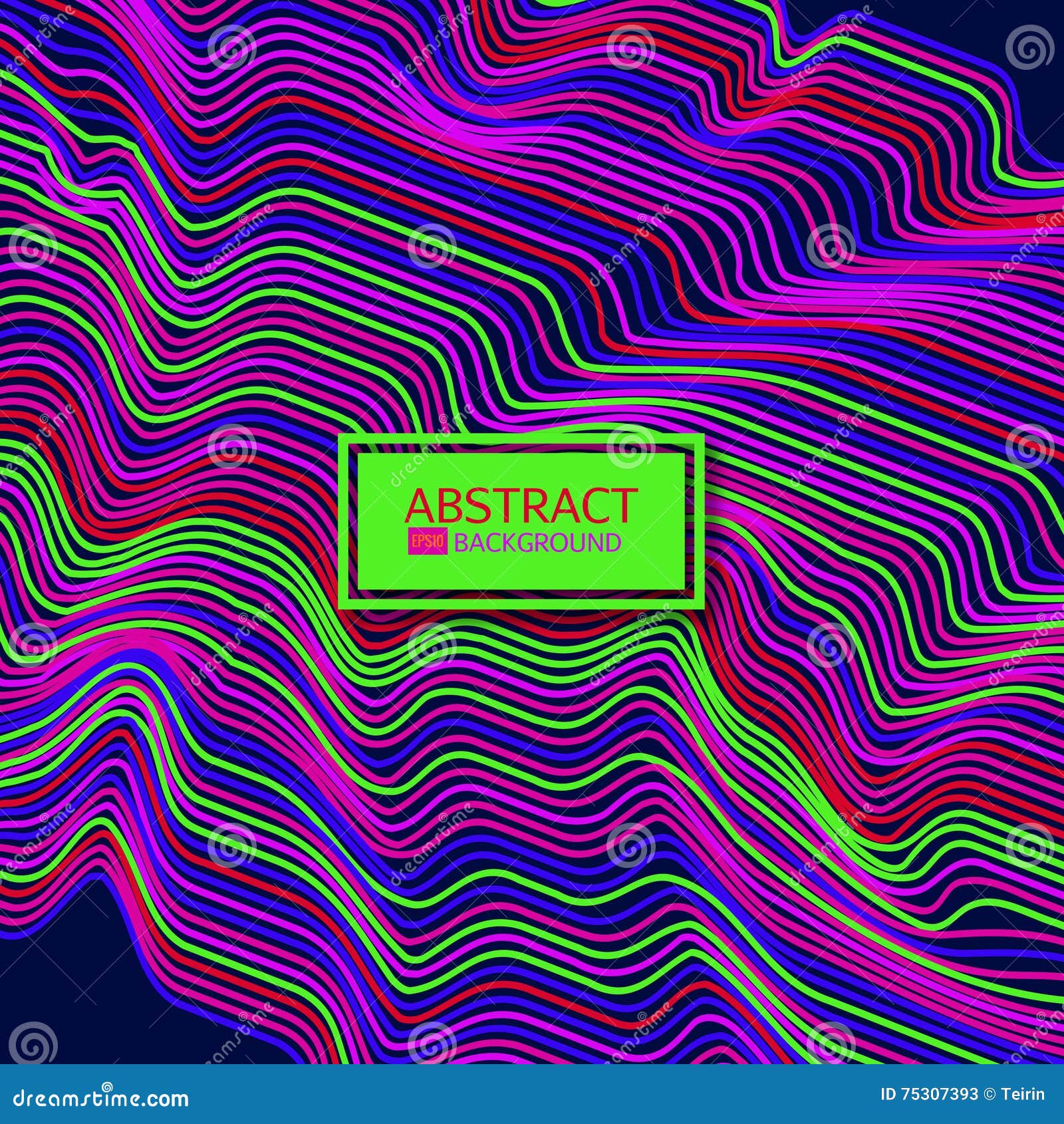 Vector Warped Lines Background. Flexible Stripes Twisted As Silk ...