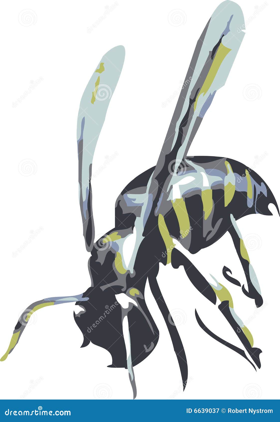 Vector wasp stock vector. Illustration of design, jacket - 6639037