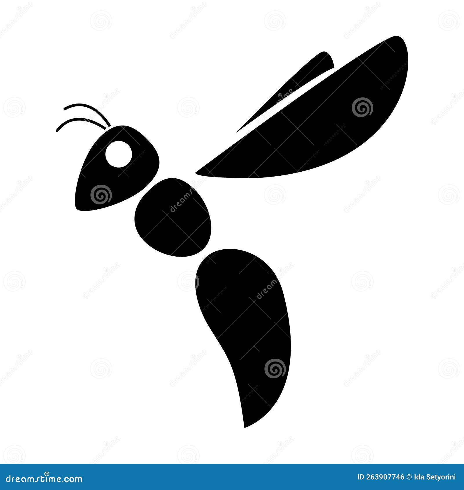 Vector wasp logo stock illustration. Illustration of graphic - 263907746