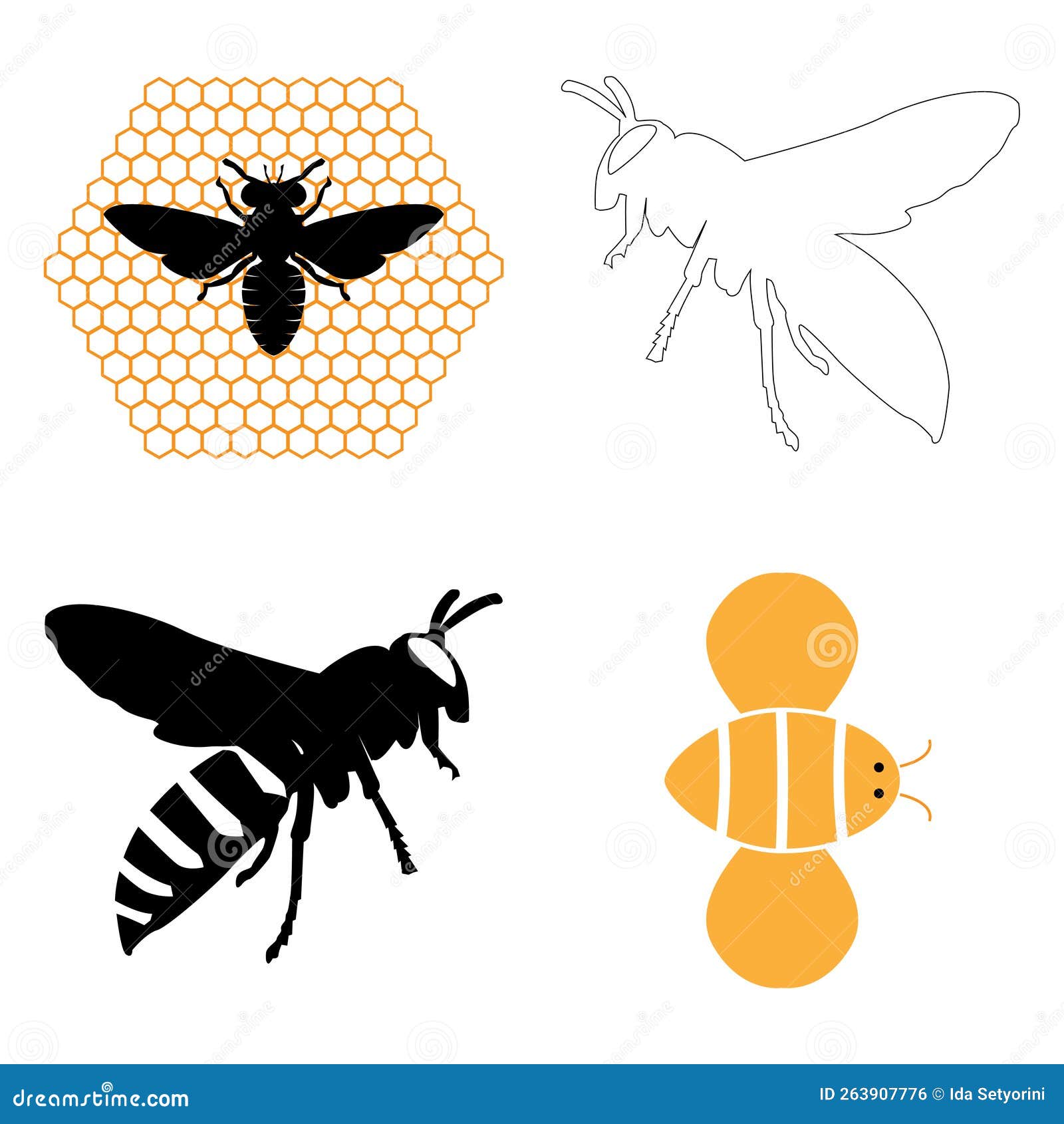 Vector wasp logo stock illustration. Illustration of whitefaced - 263907776
