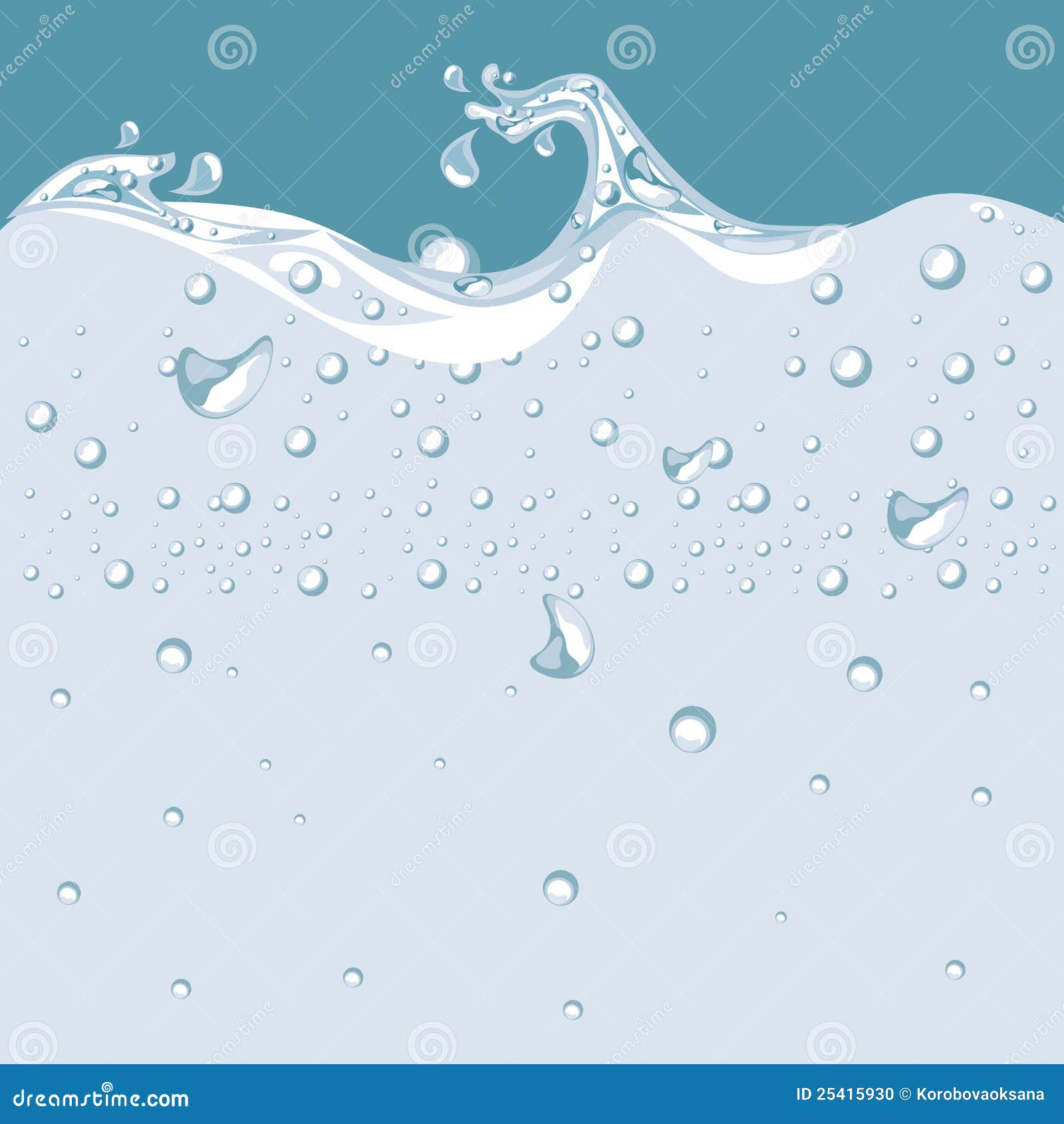 Vector of the water stock vector. Illustration of surface - 25415930