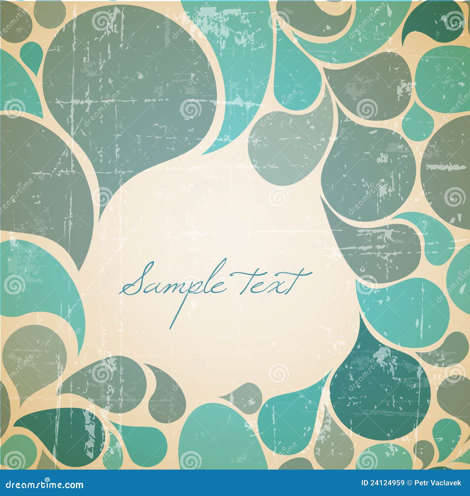 Vector Water Abstract Retro Background Stock Vector - Illustration of ...