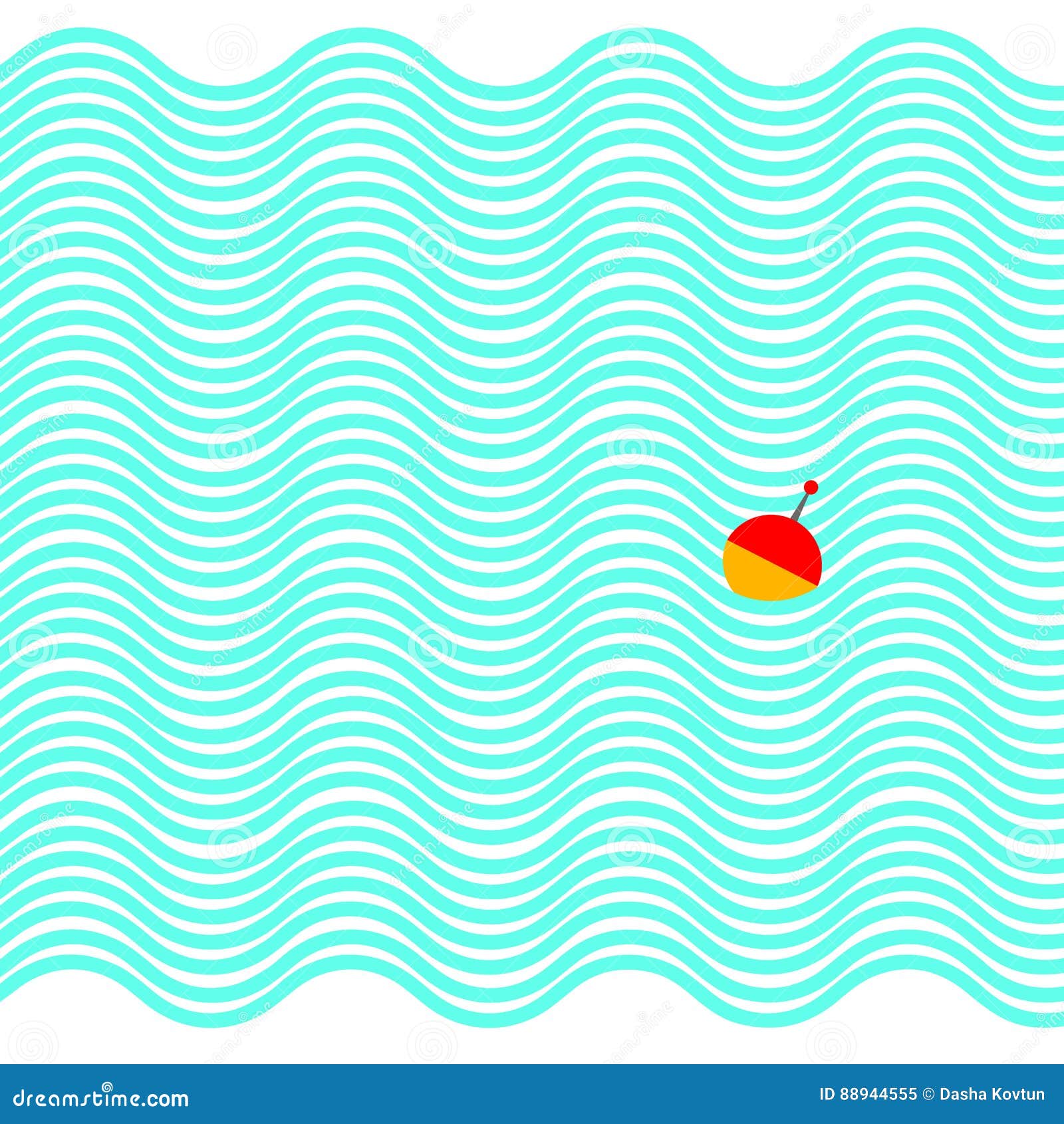 Vector Water Background Illustration Float Wave Stock Vector ...