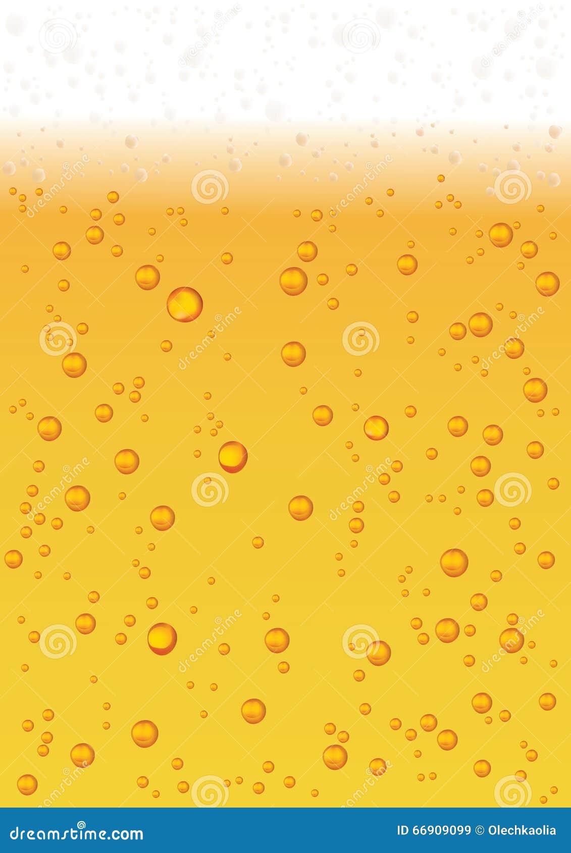 Vector Water Or Beer Drops On Yellow Background. Esp 10 Template ...
