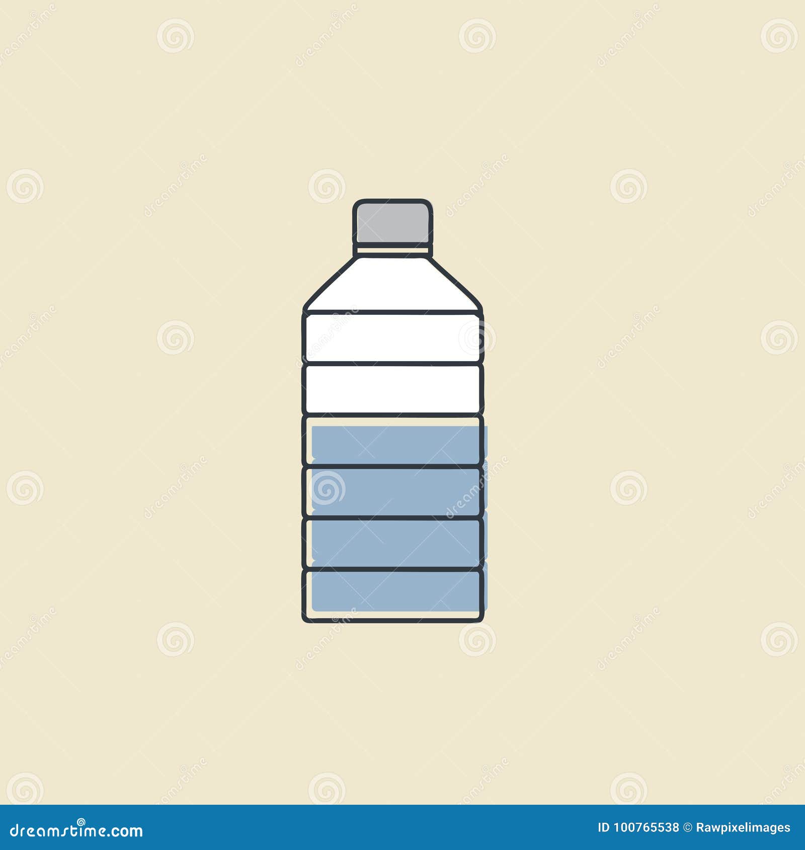 Vector of Water Container Icon Stock Vector - Illustration of bottle ...