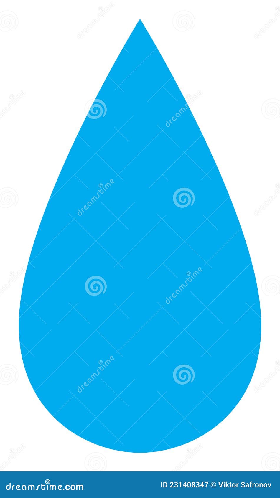 Vector Water Drop Flat Icon Image Stock Vector - Illustration of ...