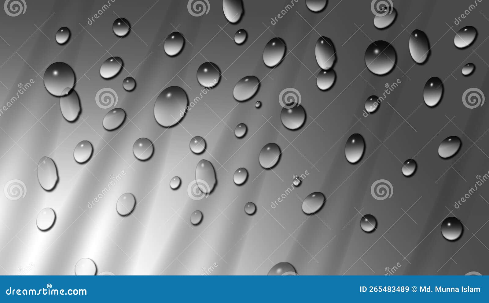 Vector Water Drops. Condensation On The Window, On The Surface ...