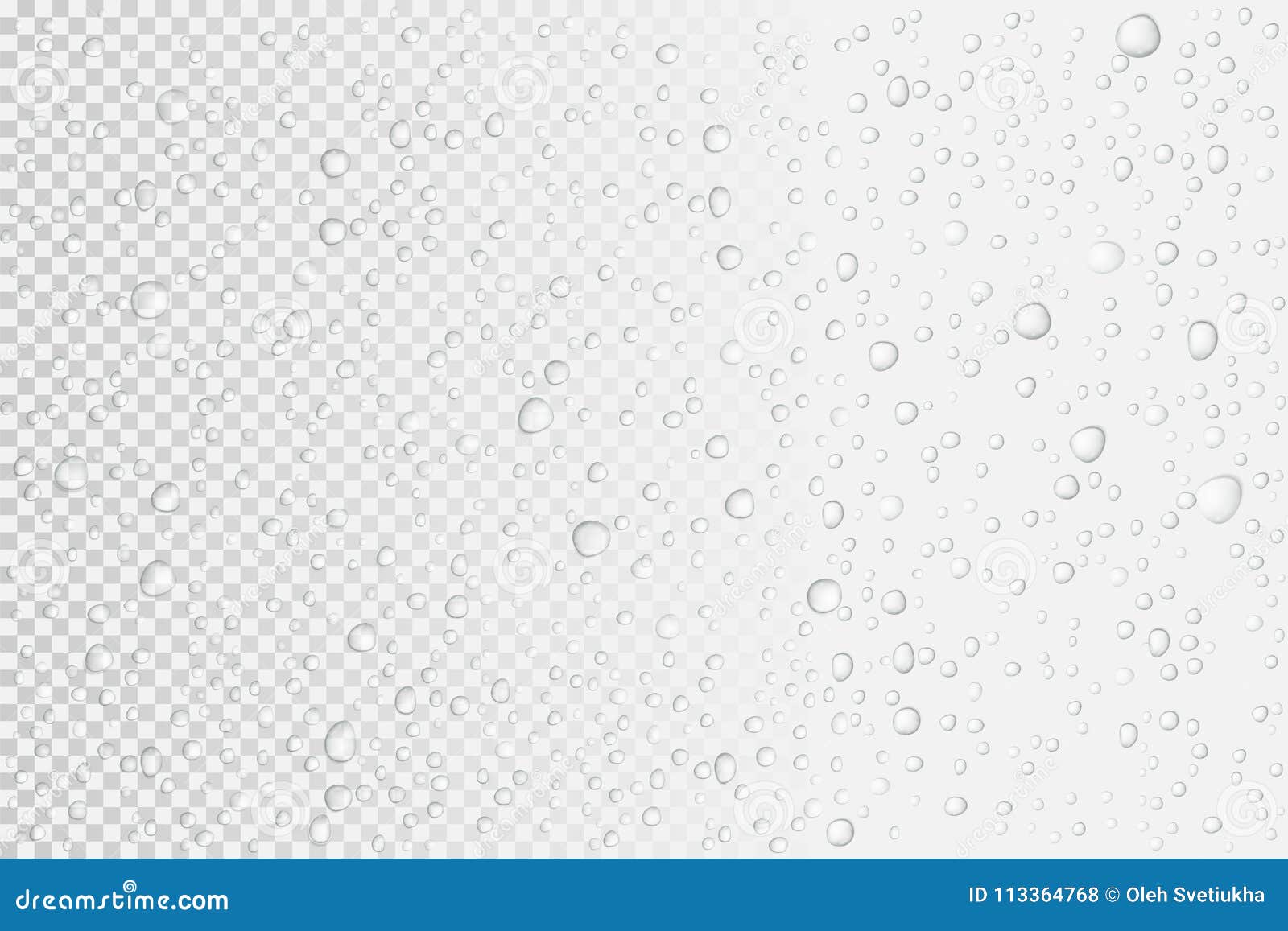 Rain Transparent Template Background. Falling Water Drops Texture ...