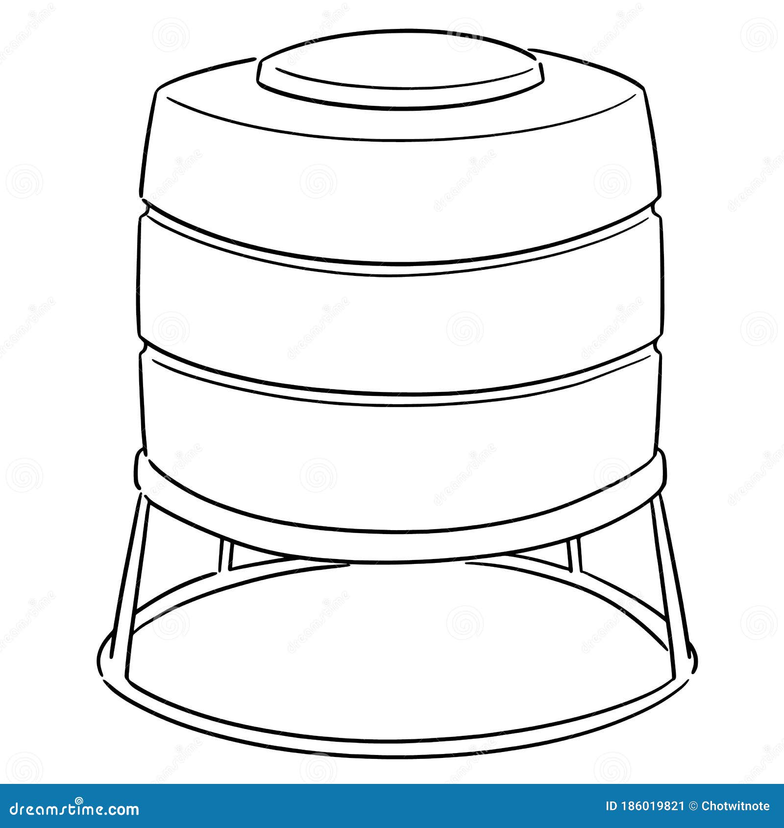 Vector of Water Storage Tank Stock Vector - Illustration of idea, drink ...