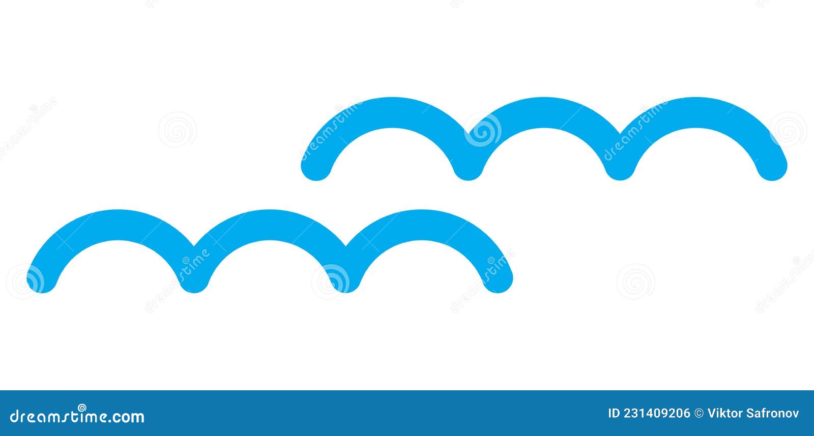 Vector Water Surface Flat Icon Image Stock Vector - Illustration of ...