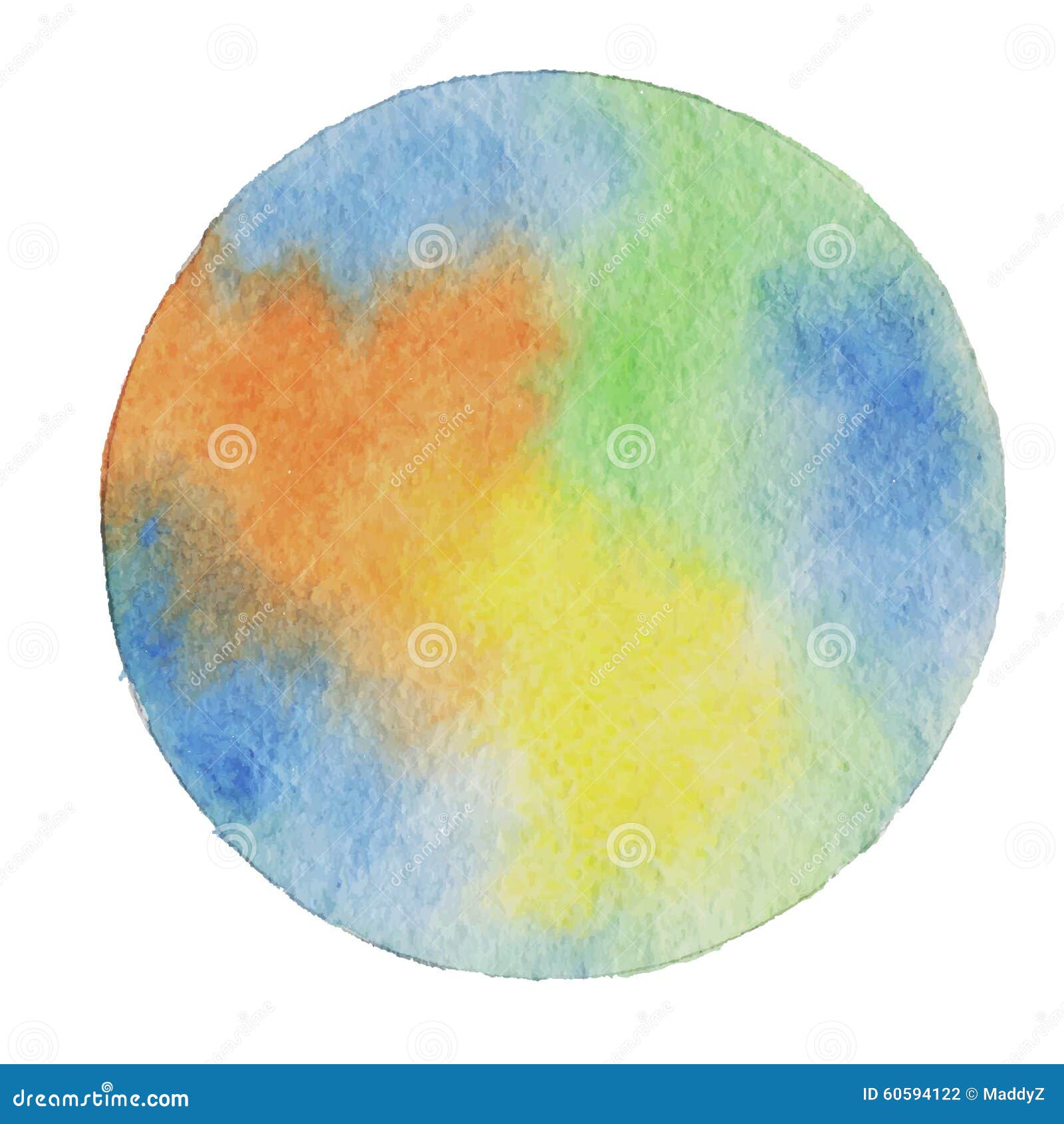 Vector Watercolor Background in Earth Colors Stock Vector ...