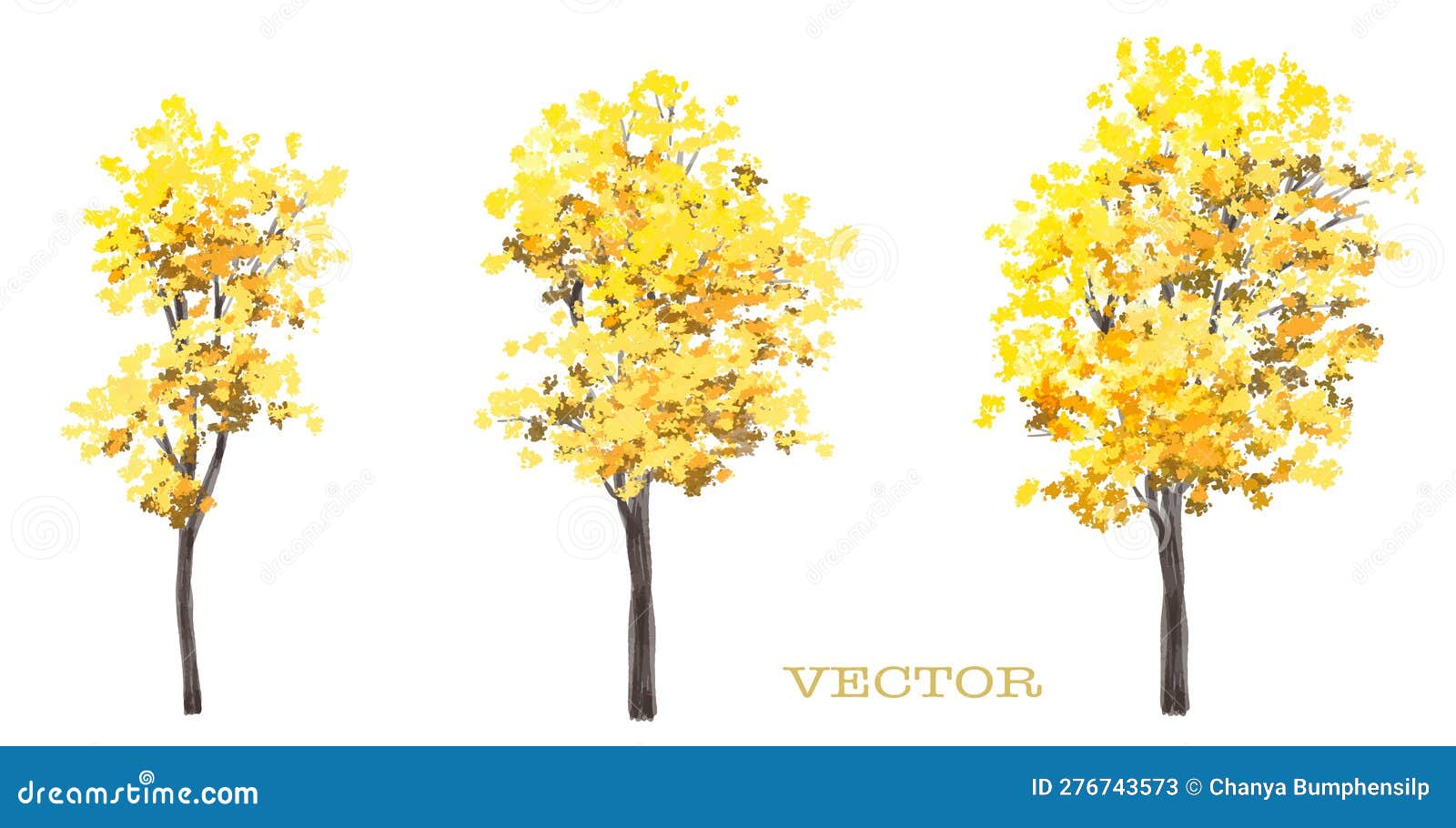 Ginkgo Tree ,forest with Grass Elevation for Autumn Landscape Scene ...