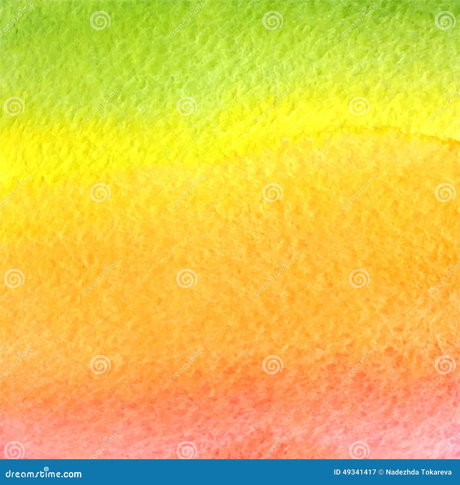 Vector Watercolor Green, Orange, Yellow and Pink Gradient Background ...