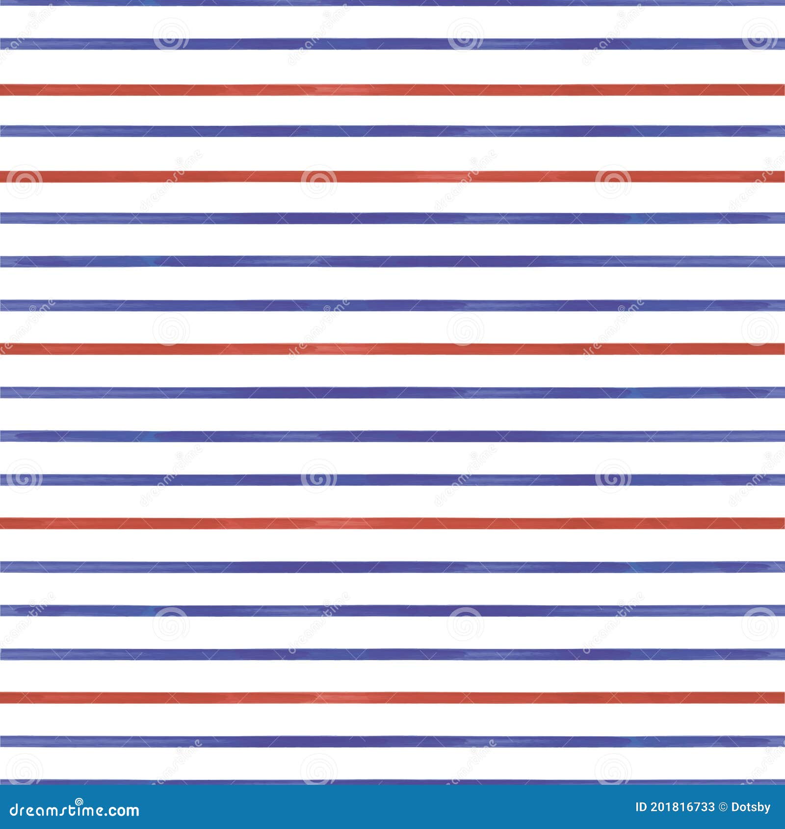 Vector Red Blue Lines Striped Seamless Pattern Stock Vector ...