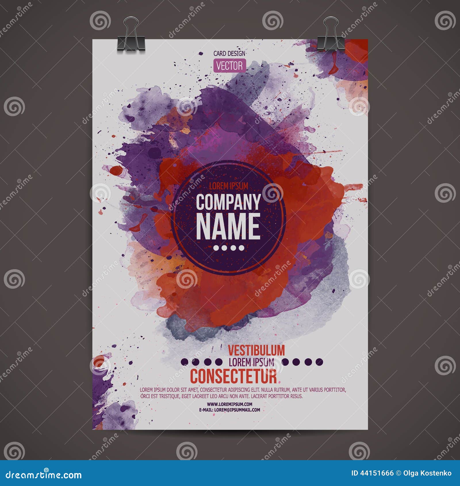 Vector watercolor poster stock vector. Illustration of background ...