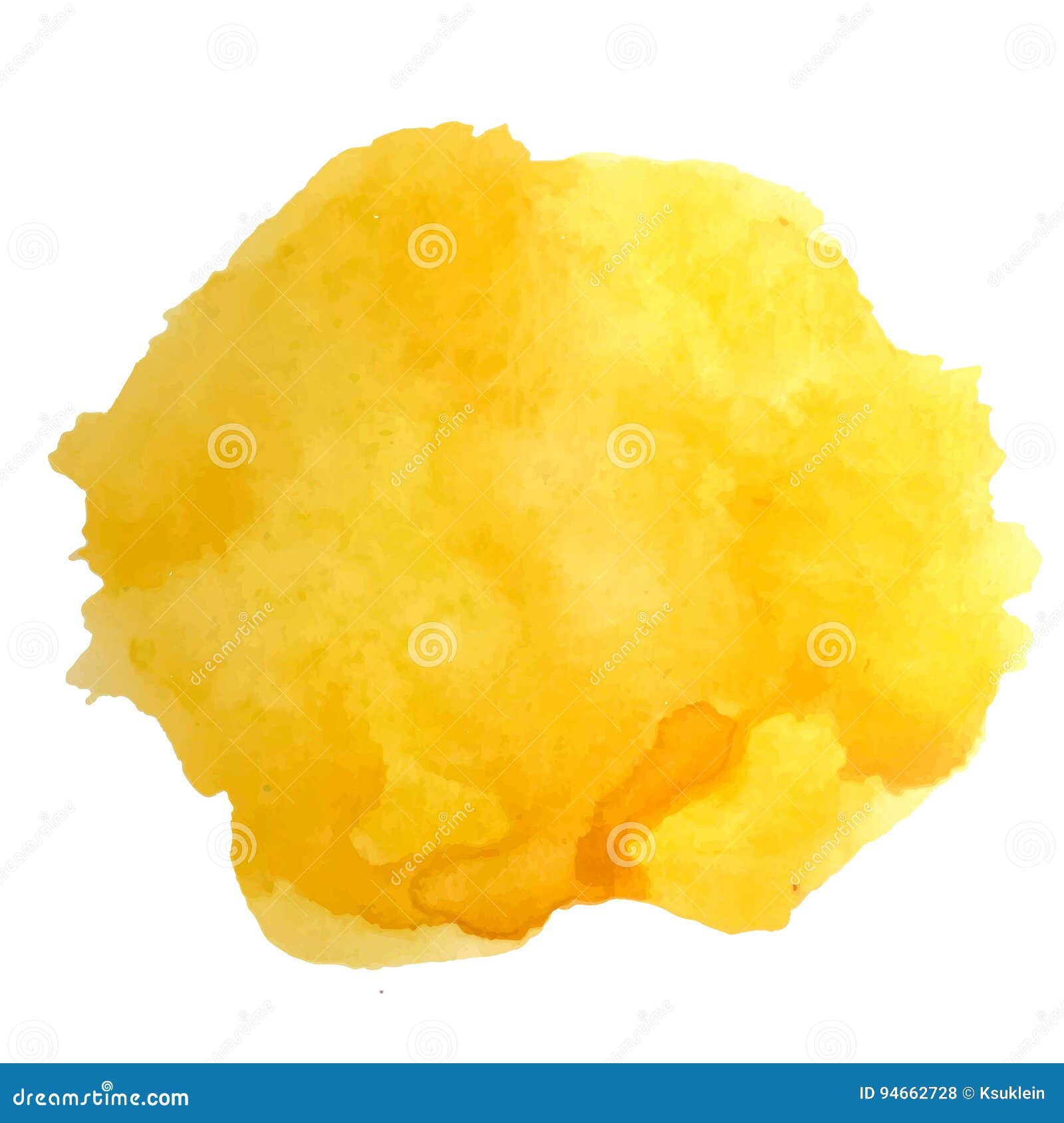 Watercolor Splash Effect Border Frame Background. Blue Brush Strokes ...