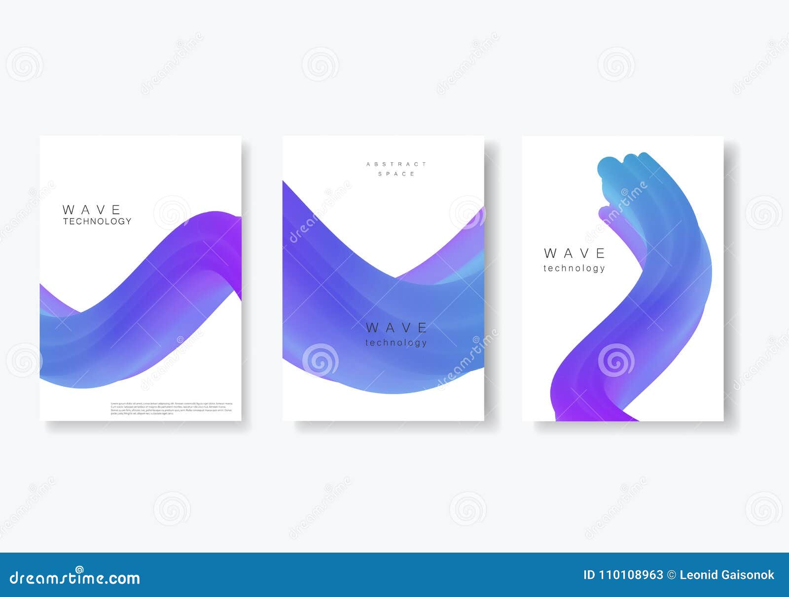 Vector Wave Abstract Background. Design Brochure Template Stock Vector ...