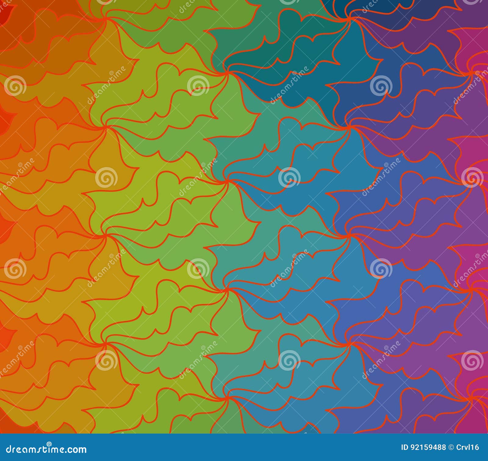 Vector Wave Background of Doodle Hand Drawn Lines Stock Vector ...