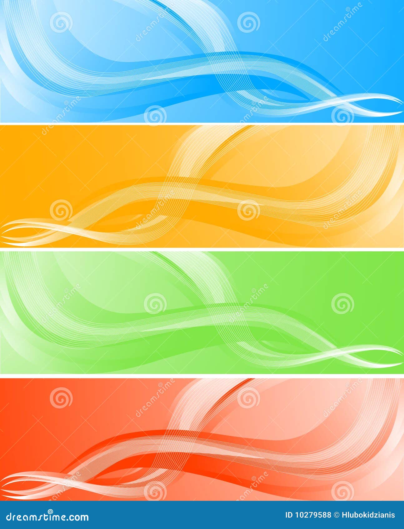 Vector wave banners stock vector. Illustration of decoration - 10279588