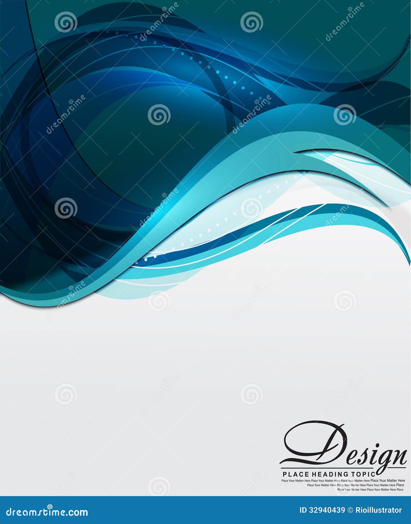 Vector wave design stock vector. Illustration of flow - 32940439