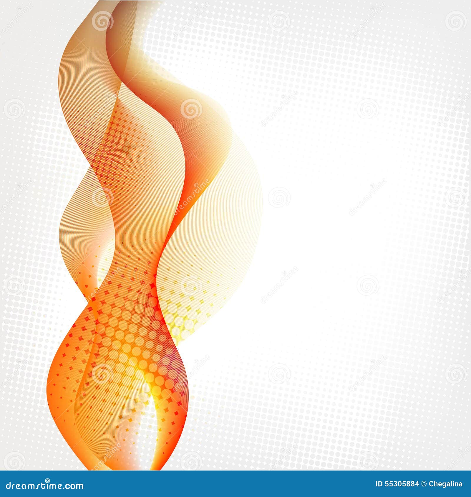 Vector Wave Fire. Abstract Background Stock Vector - Illustration of ...