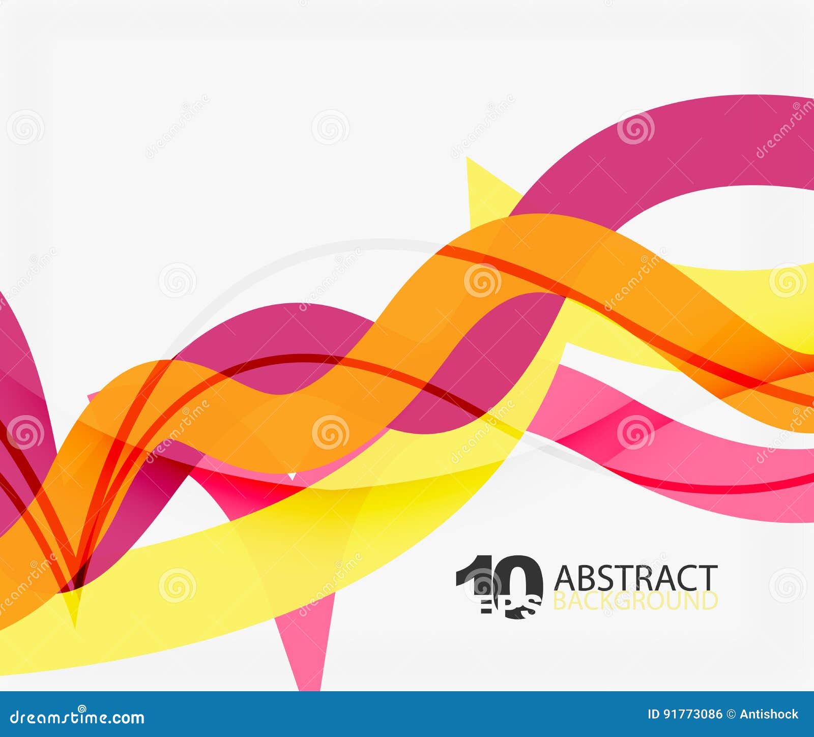 Vector Wave Lines Abstract Background Stock Vector - Illustration of ...