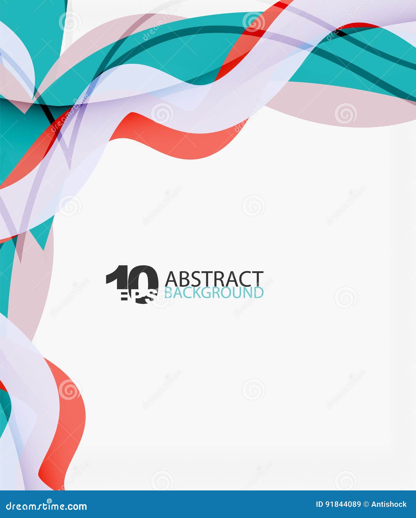 Vector Wave Lines Abstract Background Stock Vector - Illustration of ...