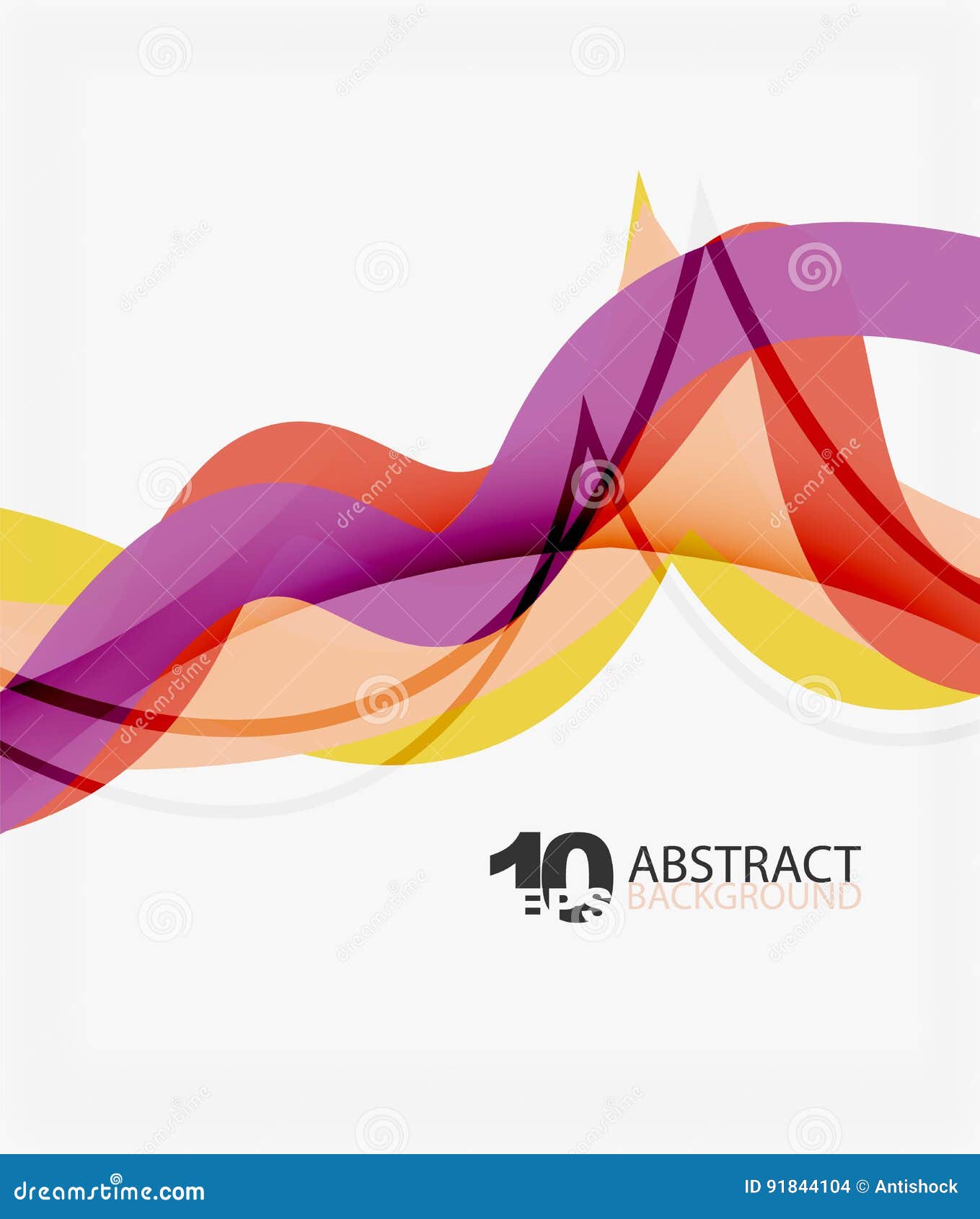 Vector Wave Lines Abstract Background Stock Vector - Illustration of ...