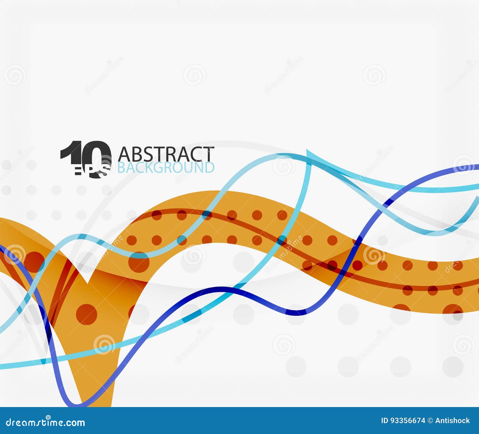Vector Wave Lines Abstract Background Stock Vector - Illustration of ...