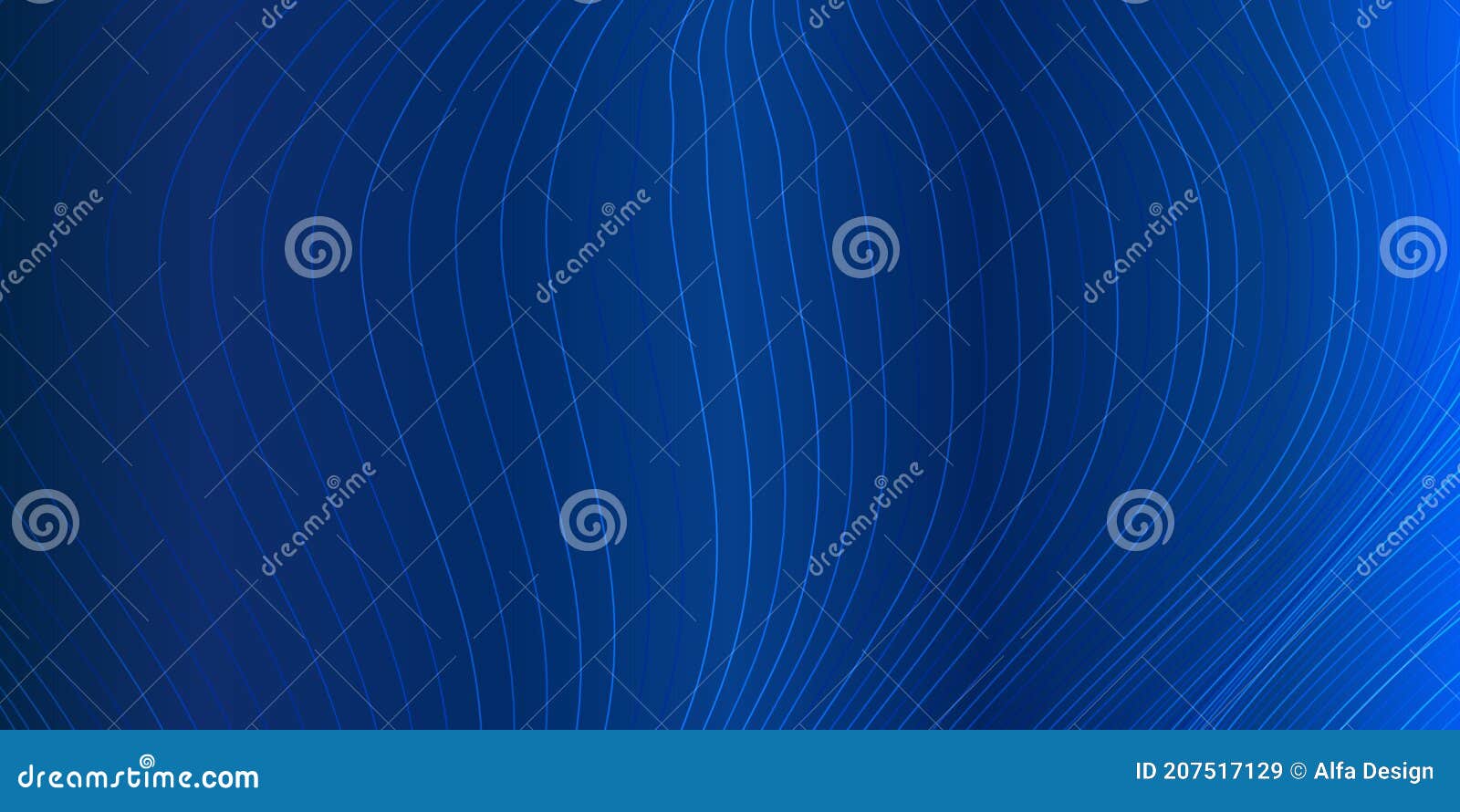 Vector Wave Lines Flowing Dynamic in Blue Navy Colors Isolated on Black ...