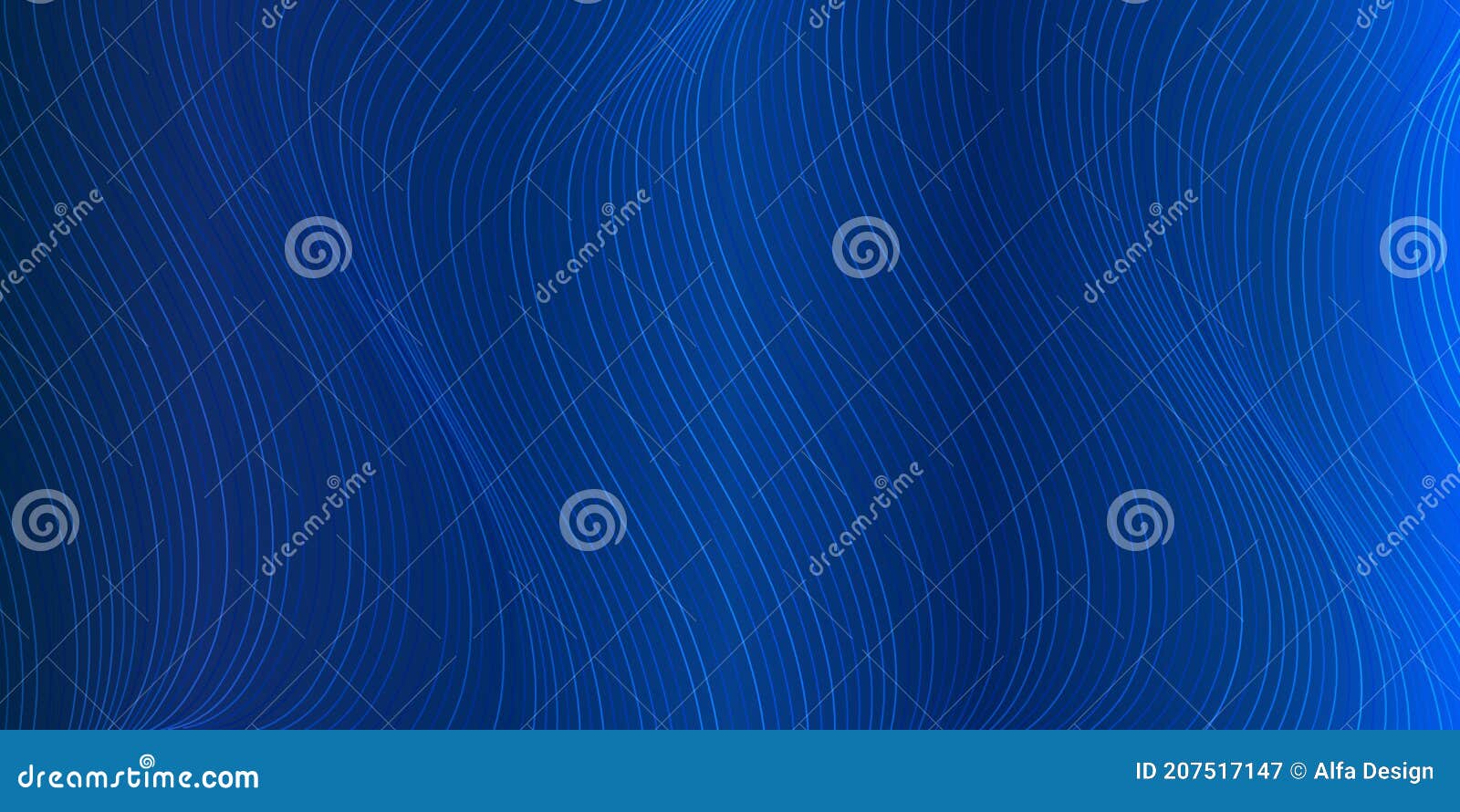 Vector Wave Lines Flowing Dynamic in Blue Navy Colors Isolated on Black ...