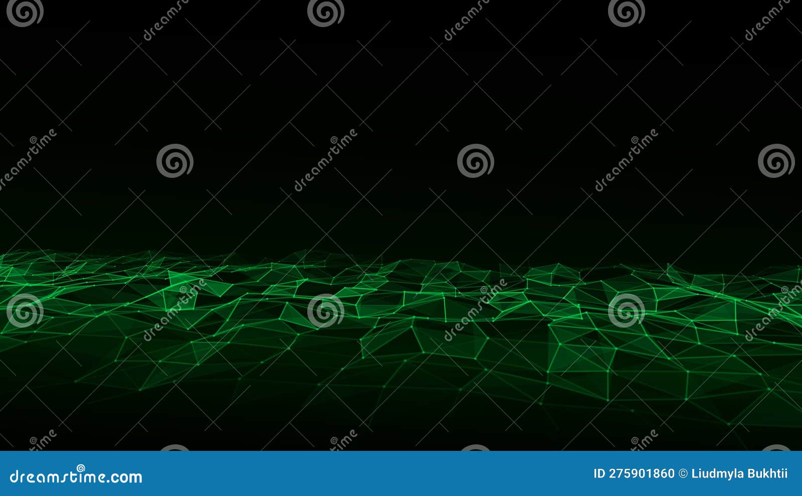 Vector Wave with Motion Dots and Lines. Abstract Digital Background ...