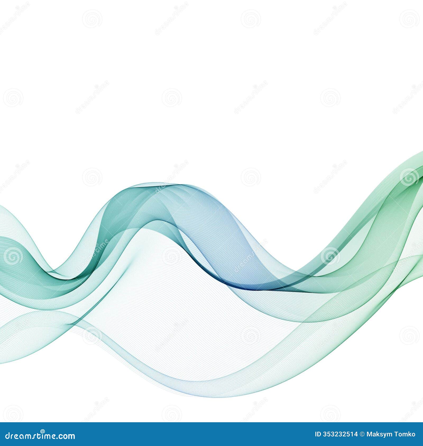 Vector Wave. Presentation Template. Decor Element. Eps 10 Stock ...
