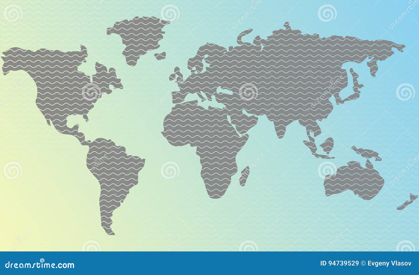 Vector Waves Abstract Background World. Color Gradient. Stock Vector ...