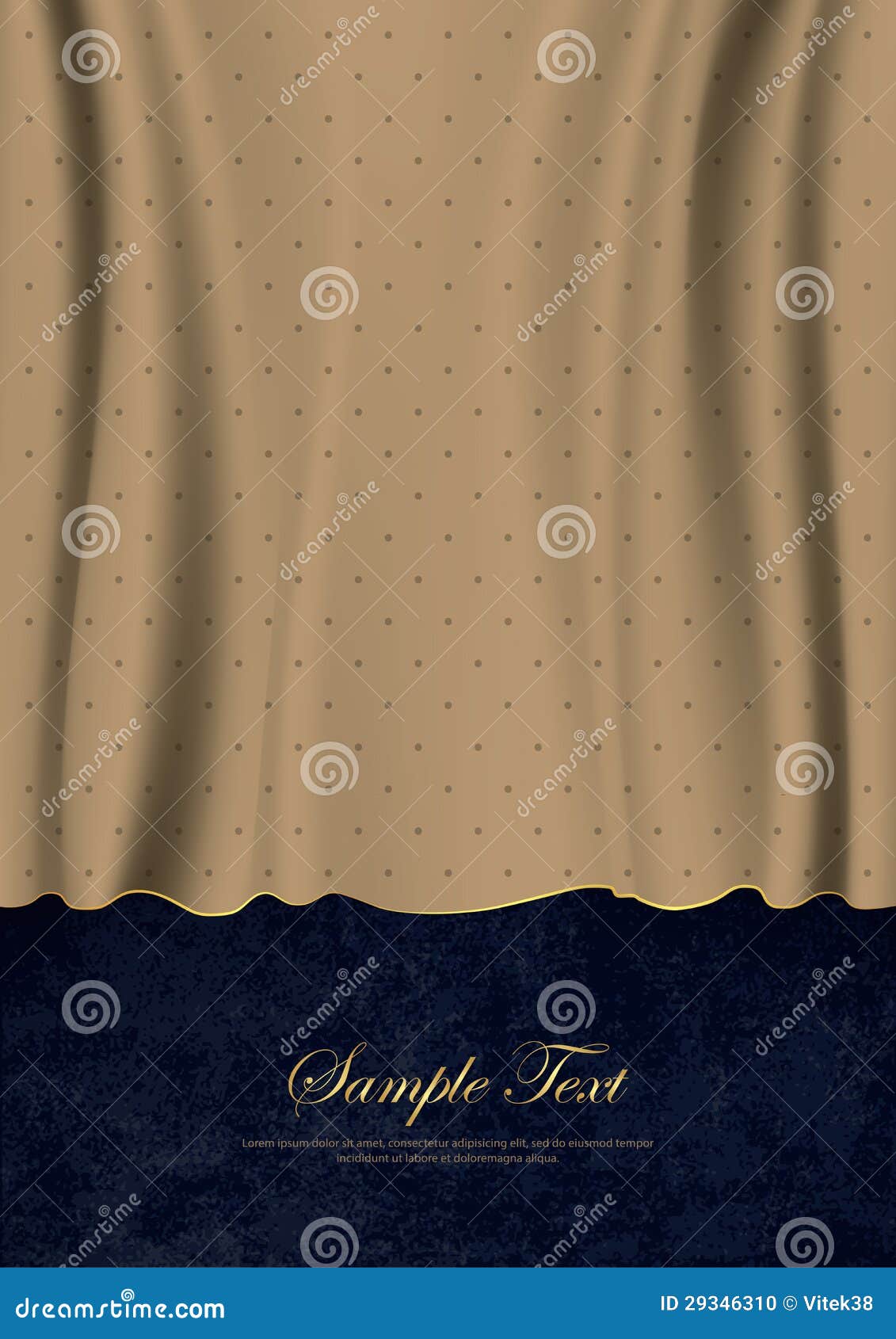 Vector Wavy Drapery, Luxury Velvet Background with Much Space for Your ...