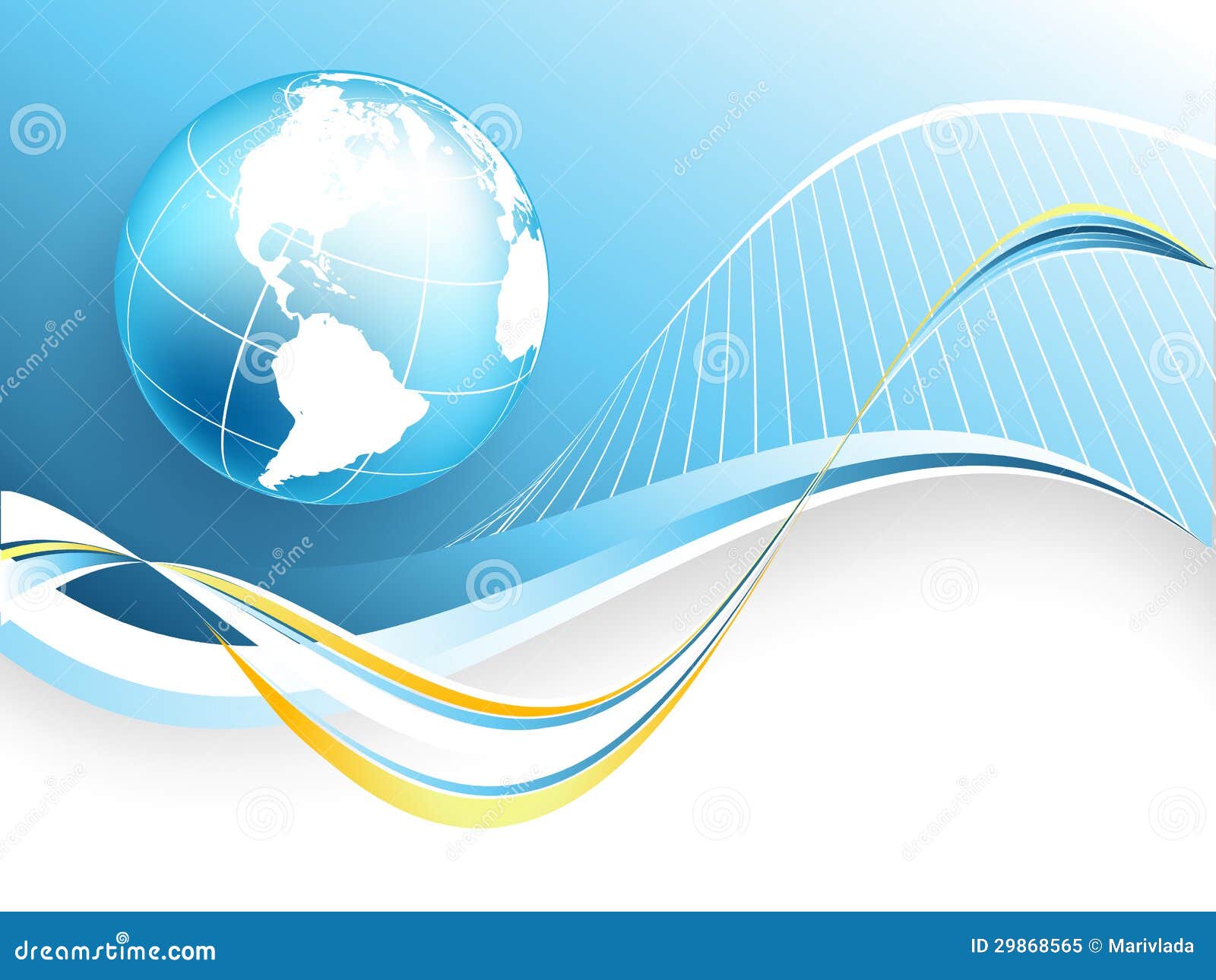 Wavy Lines with Copy Space. Eps10 Stock Vector - Illustration of line ...