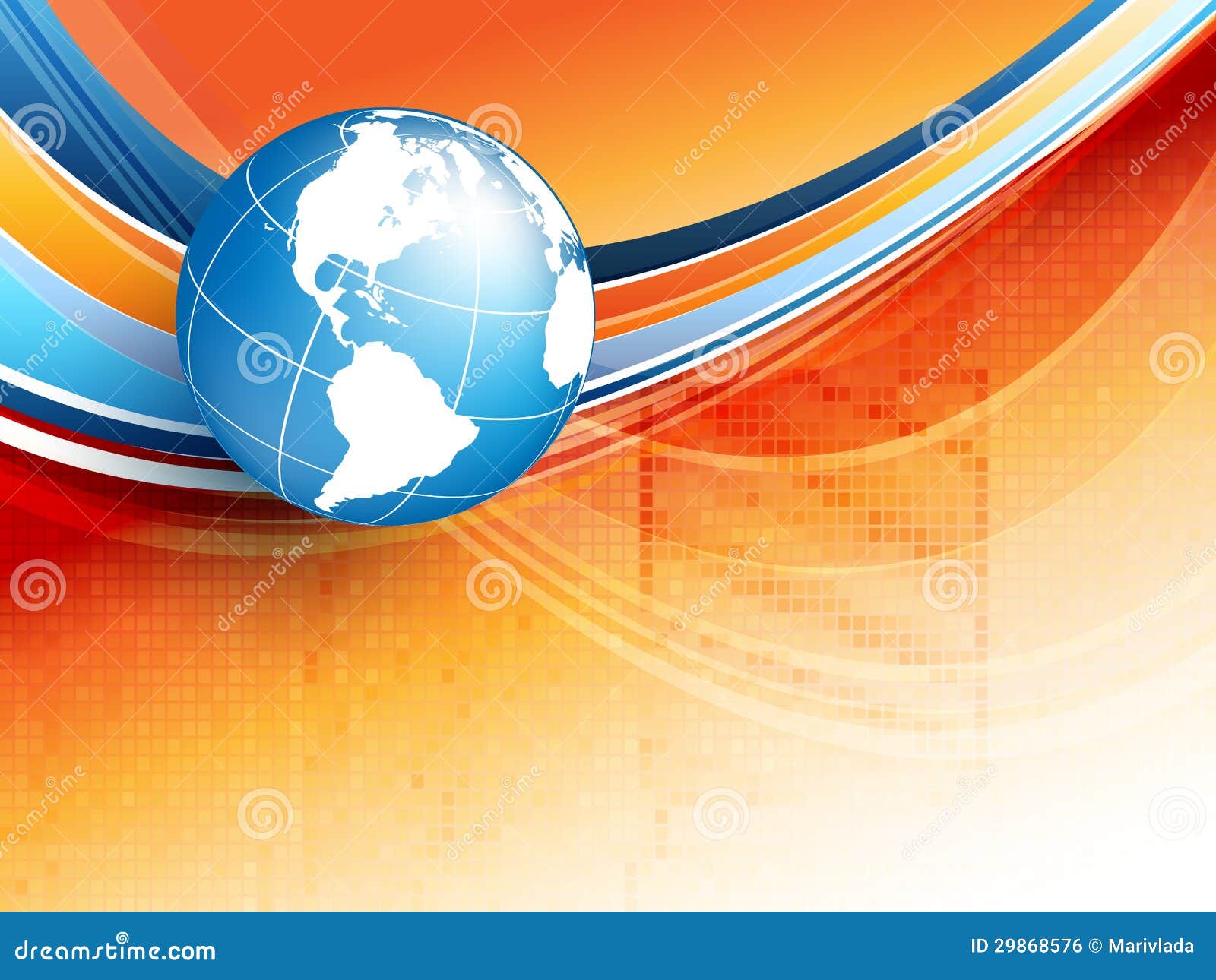 Wavy Lines with Copy Space. Eps10 Stock Vector - Illustration of motion ...