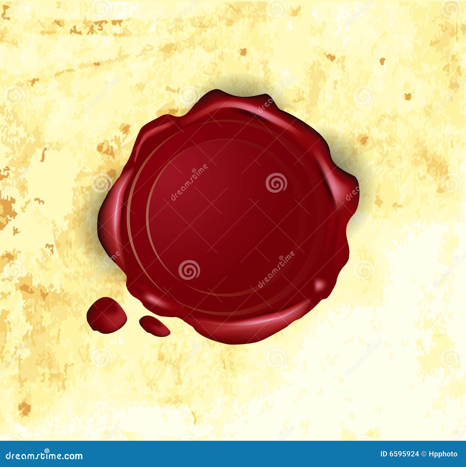 Vector wax seal stock vector. Illustration of secure, style - 6595924