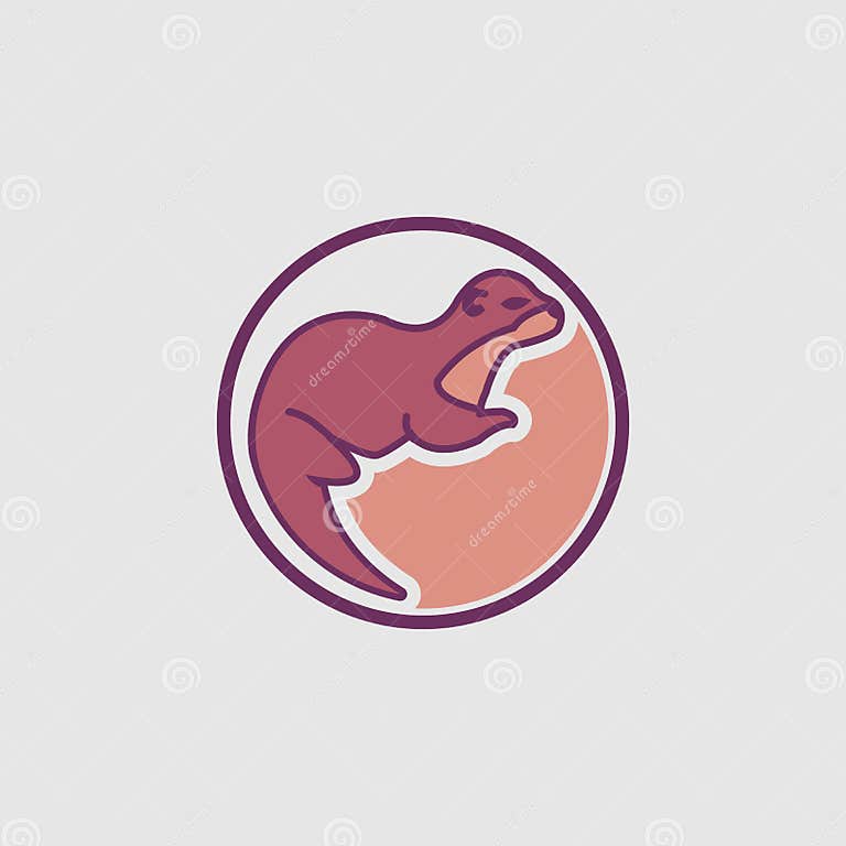 Vector Weasel Icon Symbol on the White Background Stock Vector ...