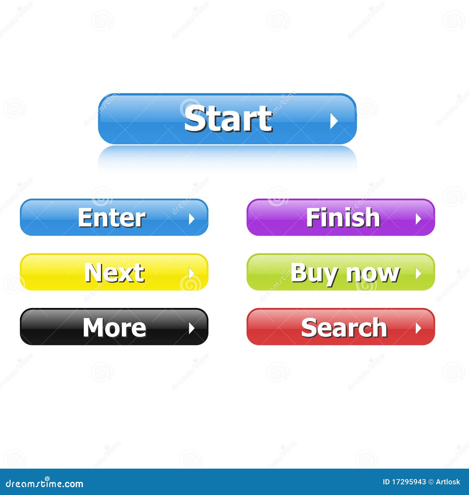 Vector Web 2.0 buttons stock vector. Illustration of commerce - 17295943